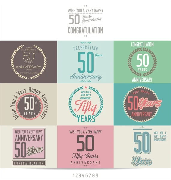 Anniversary retro background Stock Vector by ©totallyout 83008964