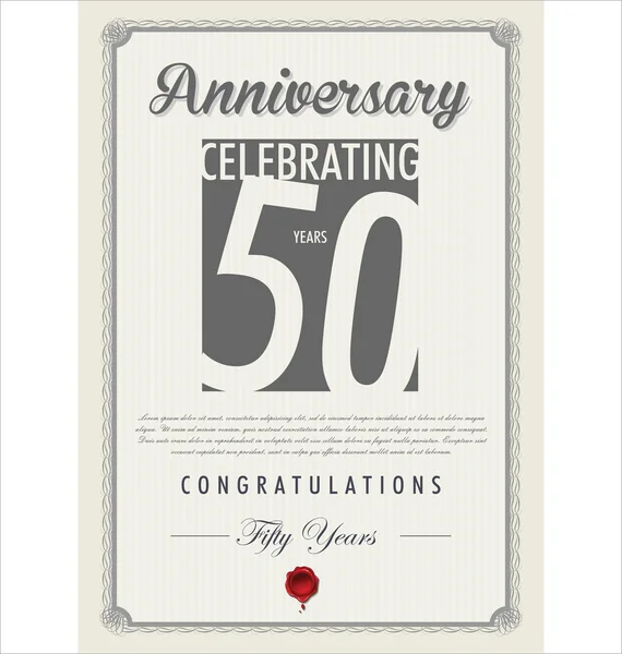 Anniversary retro design Stock Vector Image by ©totallyout #34475643