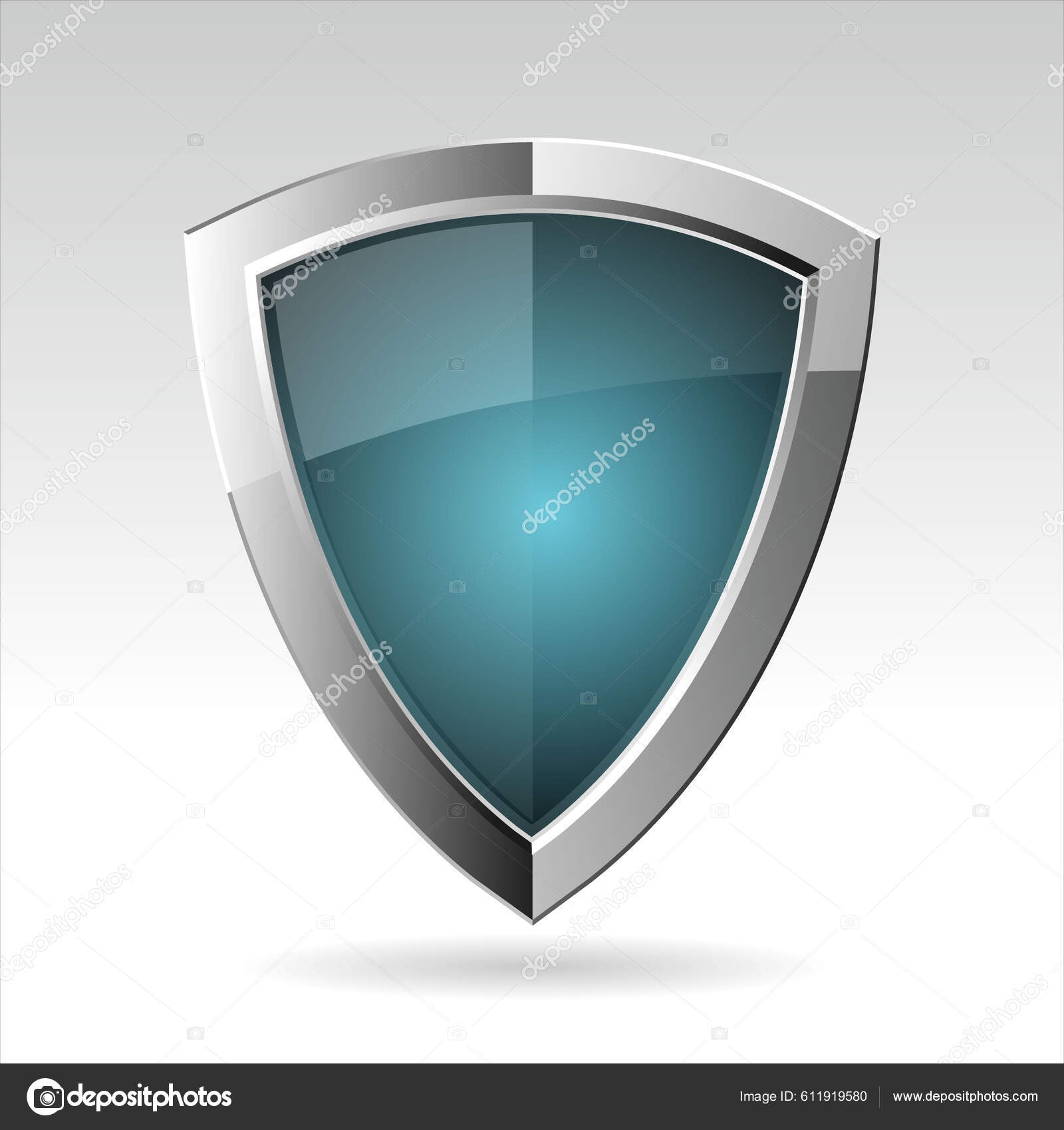 Protection Shield Concept Security Label Safety Badge Icon Stock Vector ...