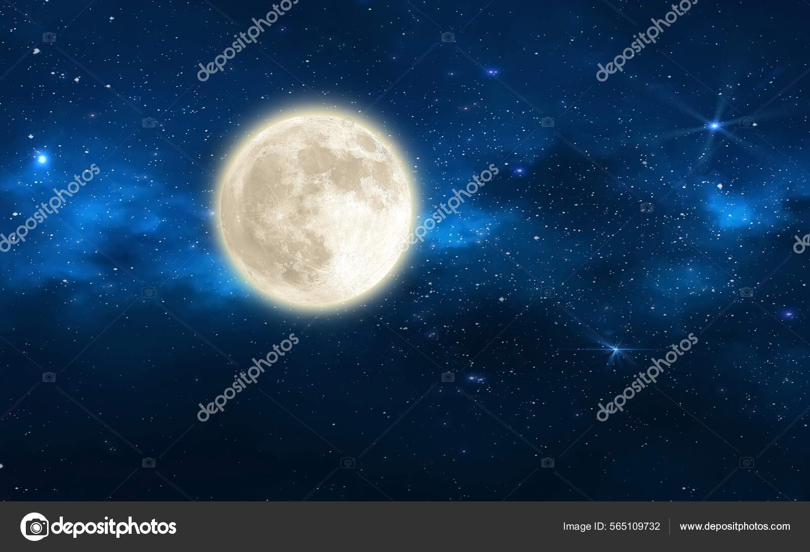 Moonlight Starry Background