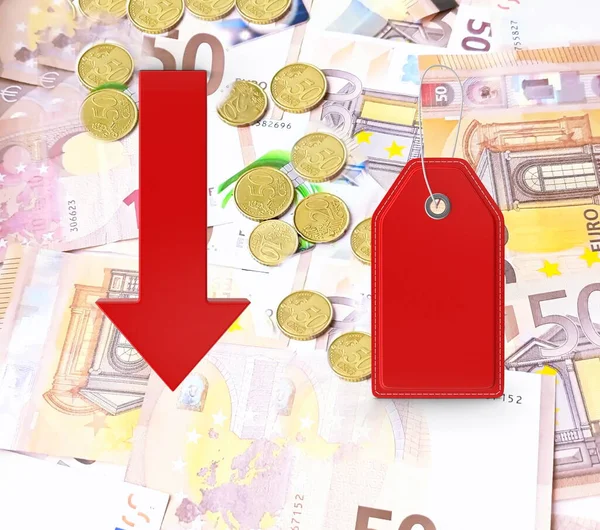 price down economy fall chart economic crisis price euro dollar ...