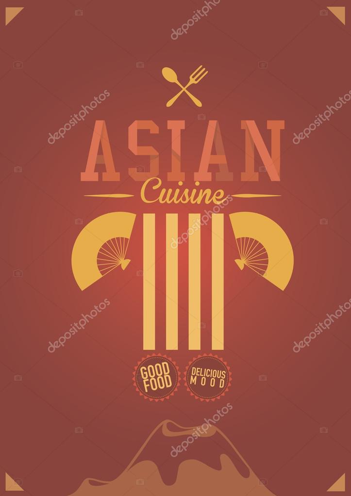 Vintage asian food poster Stock Vector Image by ©engabito #46254625