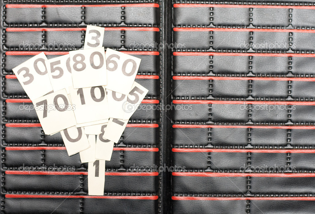 Paper number black on white — Stock Photo © booblgum #17675015