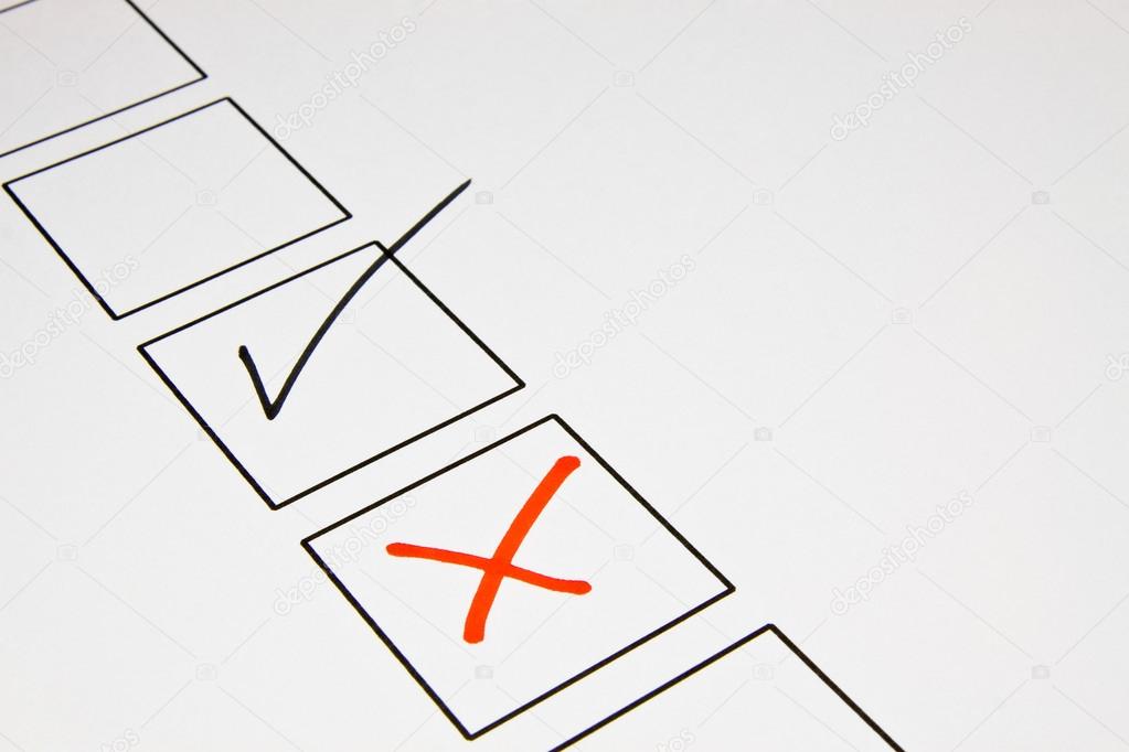 Form with the cross show and confirmation — Stock Photo © bzyxx #41210359