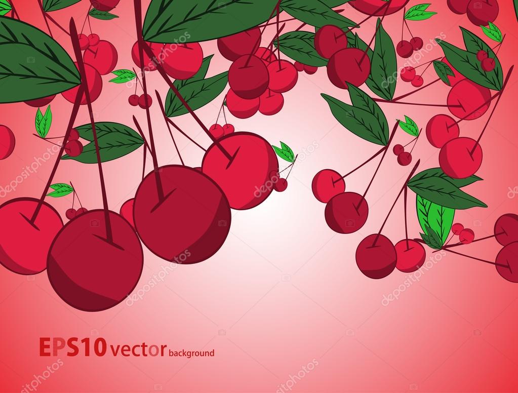 Cherry background Stock Vector Image by ©Ieromina #22757974