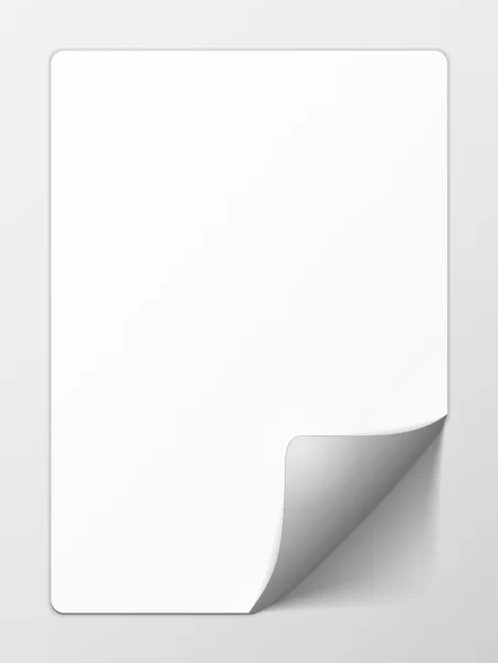 Single Paper Page with Folding Corner Stock Vector Image by ©giraphics ...