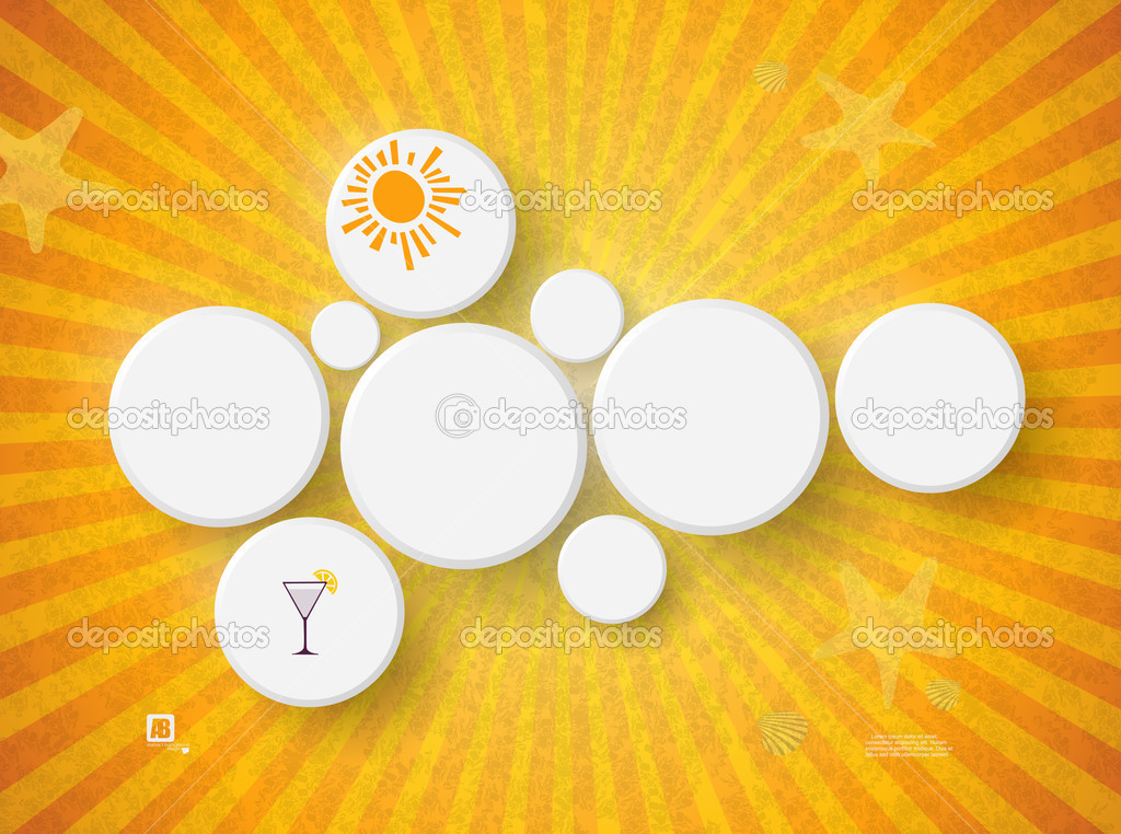 Background "summer in circles" Stock Vector Image by ©Ieromina #29721483
