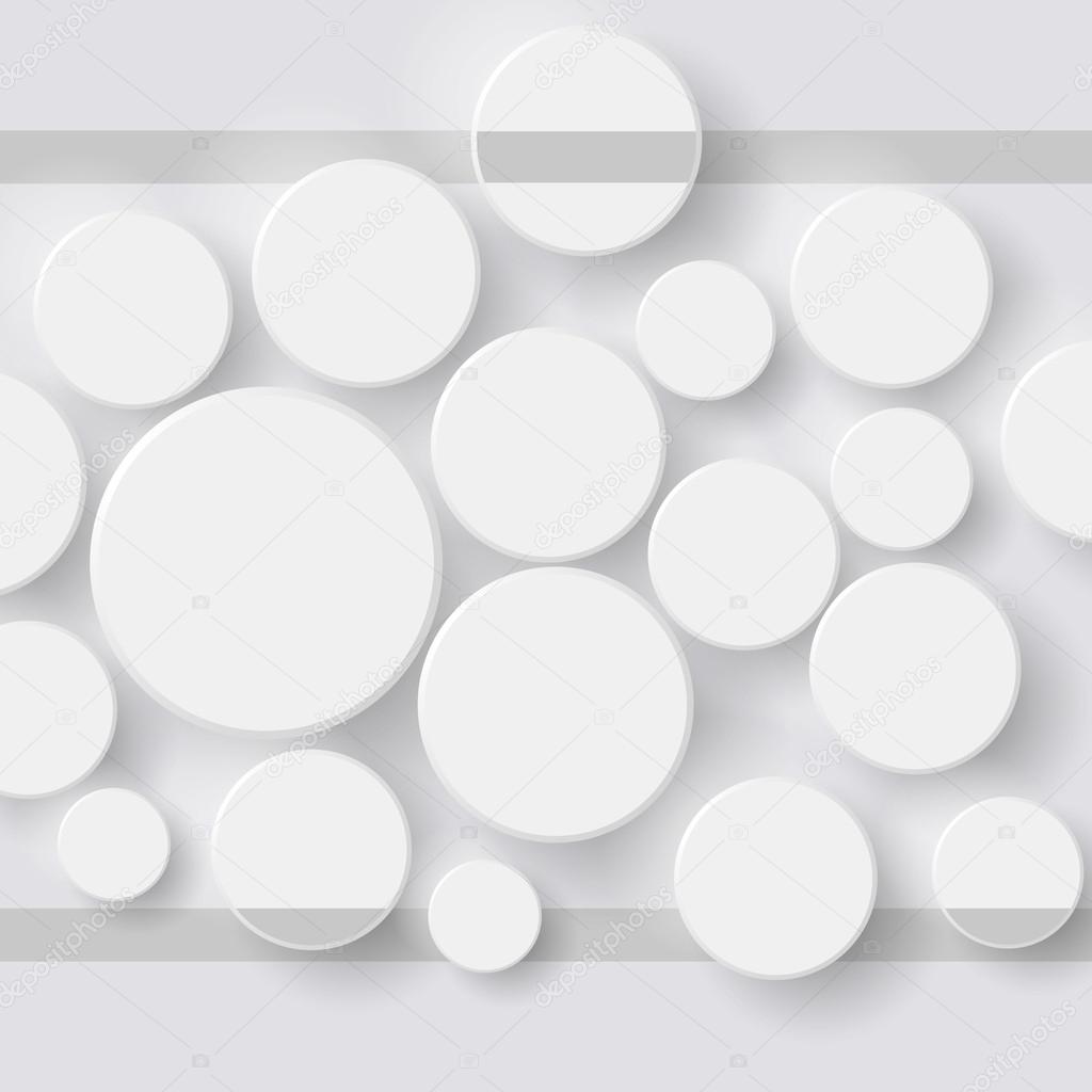 White circles background Stock Vector by ©Ieromina 30806305