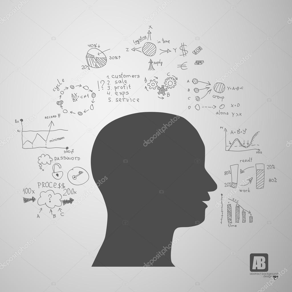 Man head silhouette Stock Vector by ©Ieromina 34530793 Man head silhouette Stock Vector by ©Ieromina 34530793
