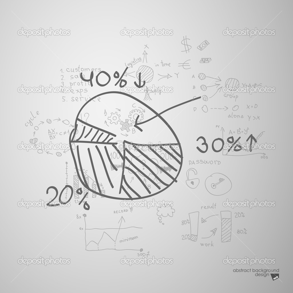 Diagram sign with percents Stock Vector Image by ©Ieromina #34608709