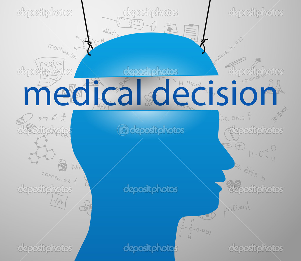Head of man with medical decision — Stock Vector © Ieromina #34987345