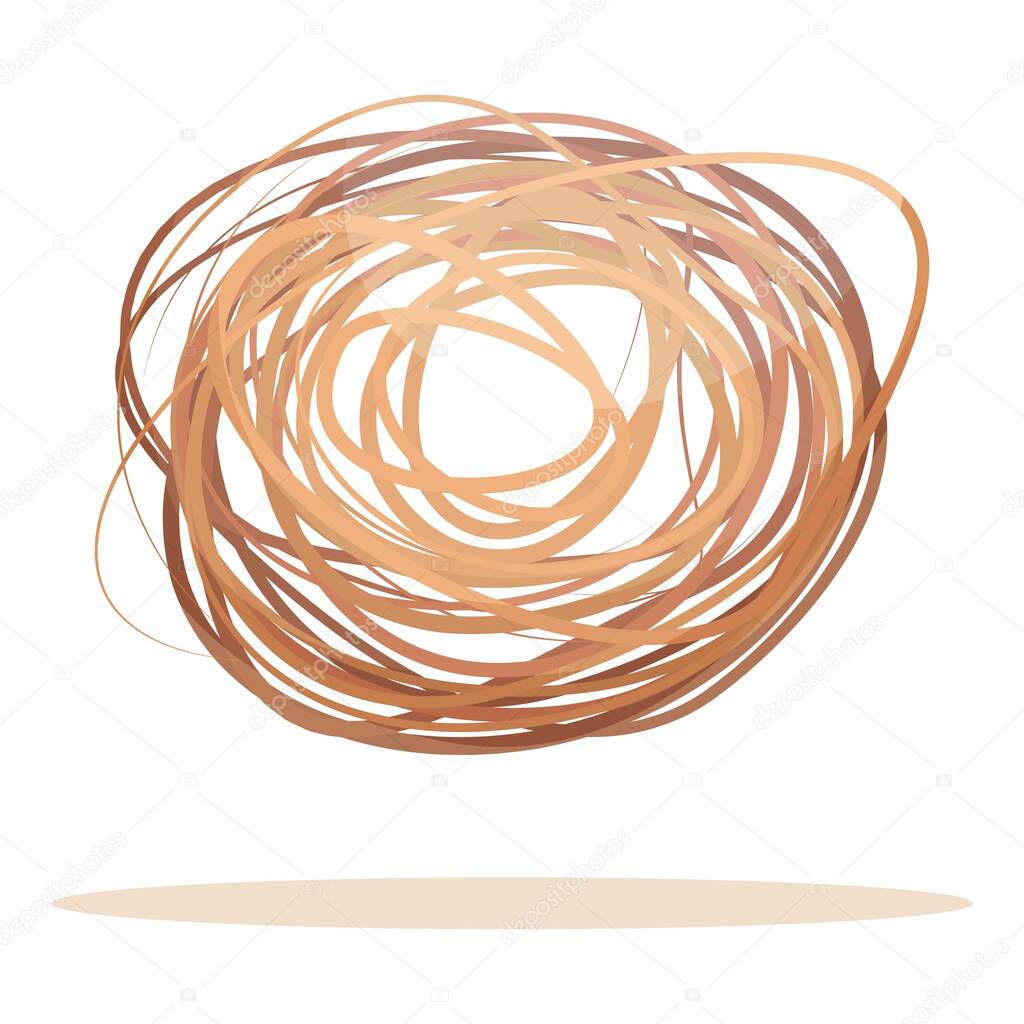 Tumbleweed vector de dibujos animados icono arbusto. Caída del desierto 2022
