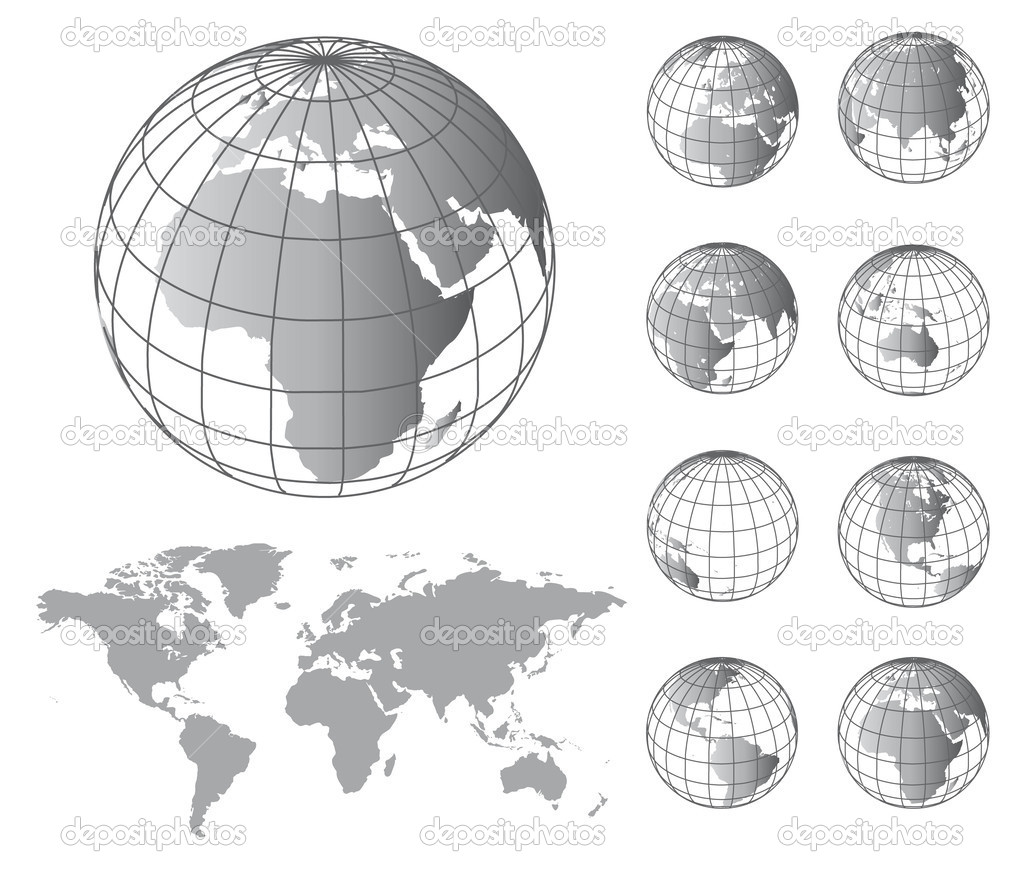 Mapa del mundo, Mapa del mundo - vector Ilustración Vector de stock ...