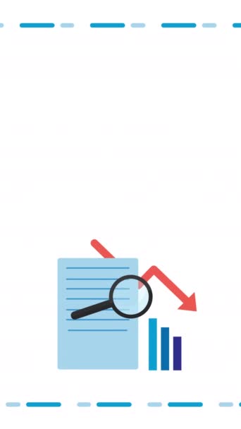 Vertical Video Blue Diagram Design Green Background Concept Diagram ...