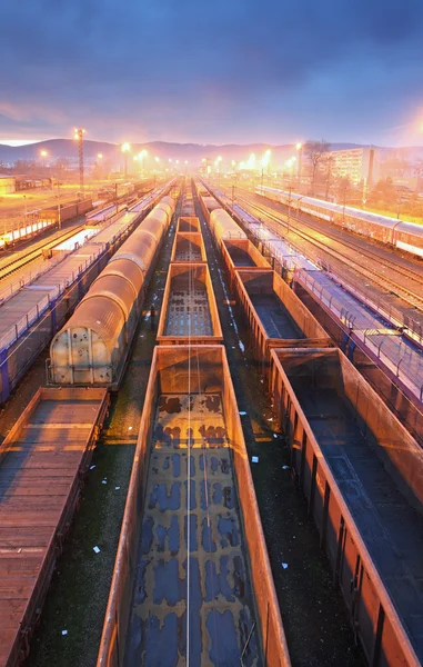 Train Freight transportation platform - Cargo transit - Stock Image ...
