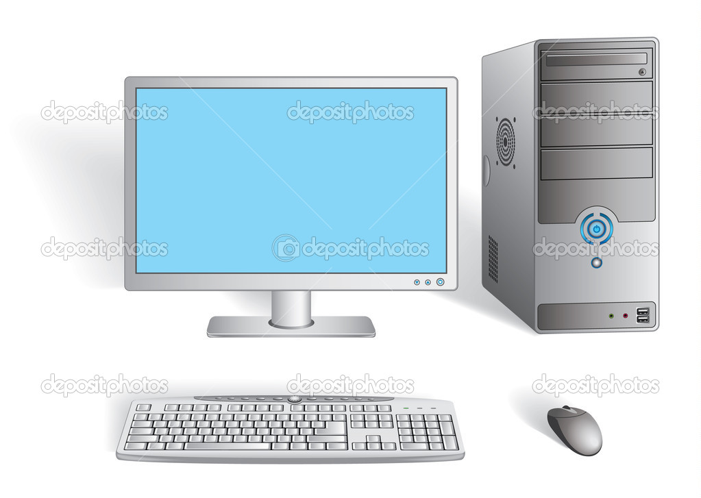 Desktop Computer Stock Vector by ©Opka186 37137003
