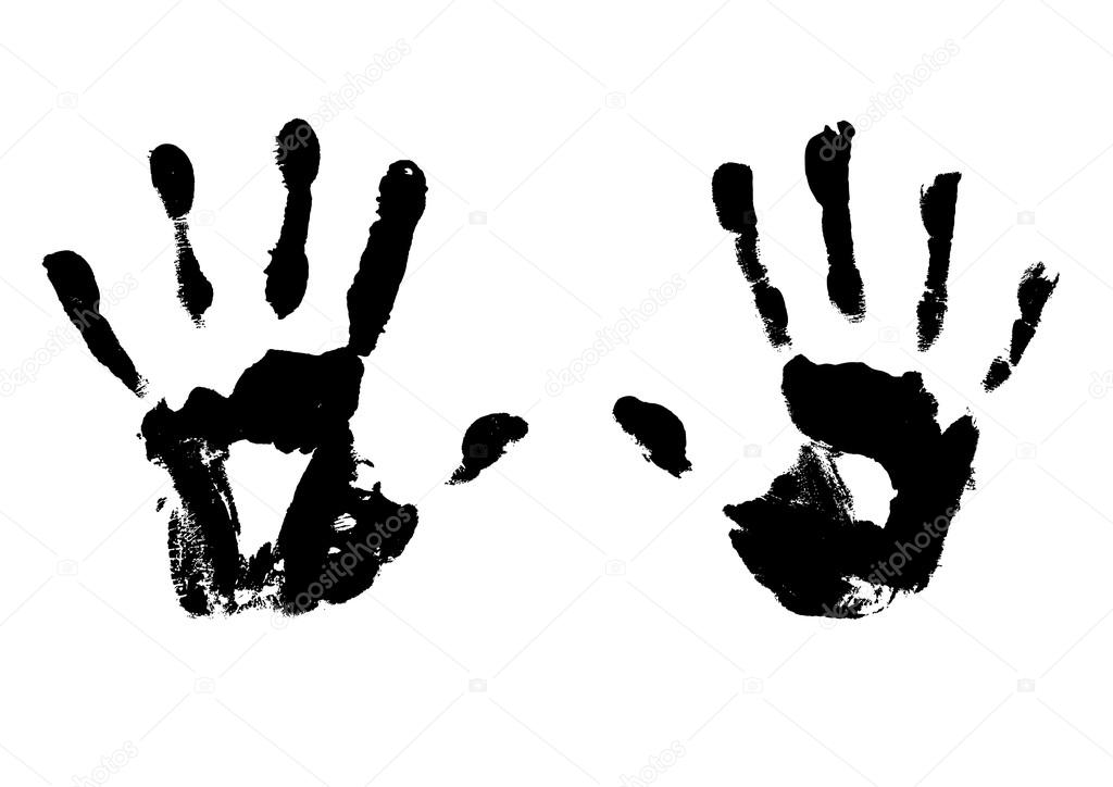Hand prints Stock Vector Image by ©cmeree #18474095