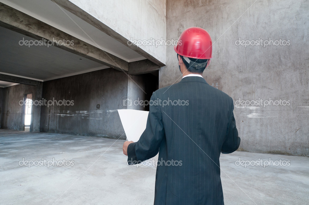 Architect looking comparing housing project — Stock Photo © gjp1991 ...