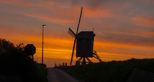 Windmill country sunset Stock Photos, Royalty Free Windmill country ...
