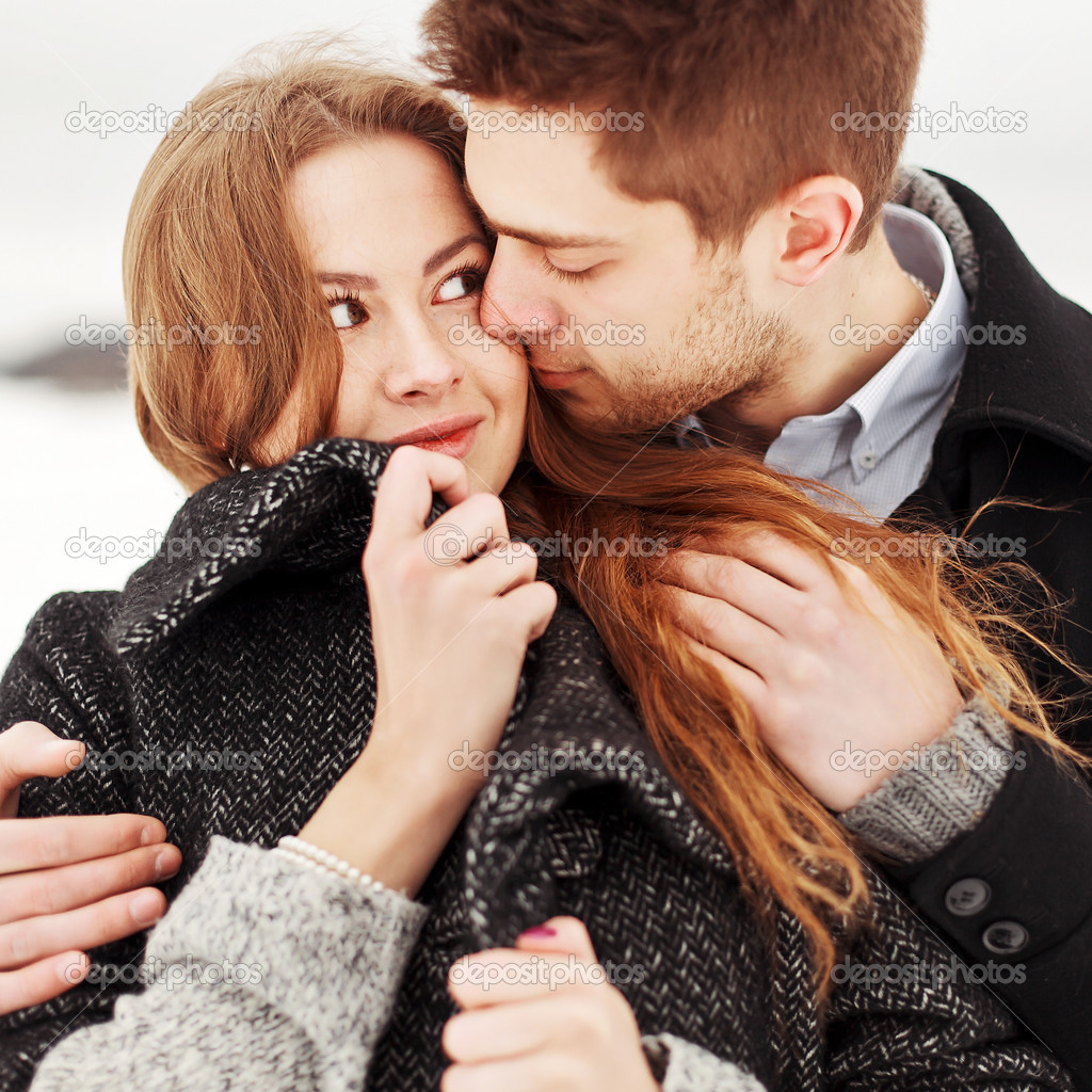 Young couple in cold weather Stock Photo by ©SolominViktor 23101612