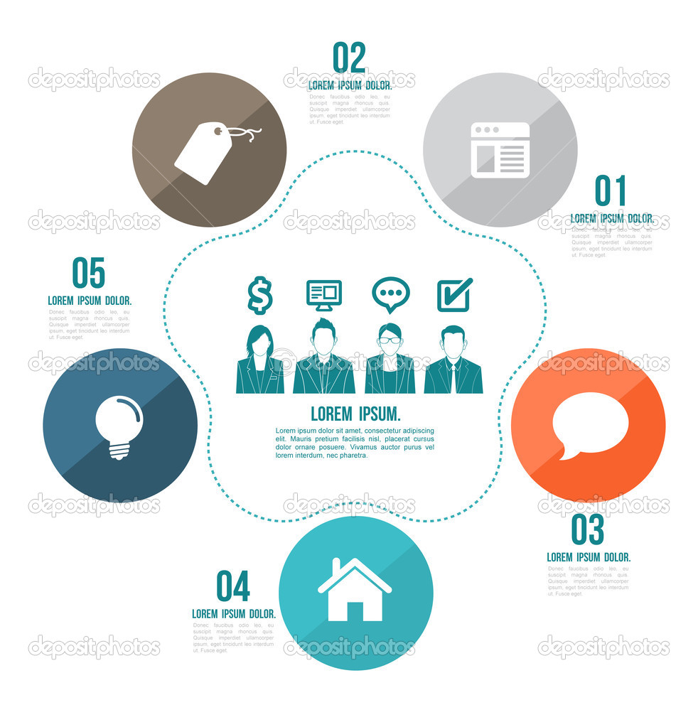Circle group template with icons Stock Vector Image by ©kapan_s #43718877