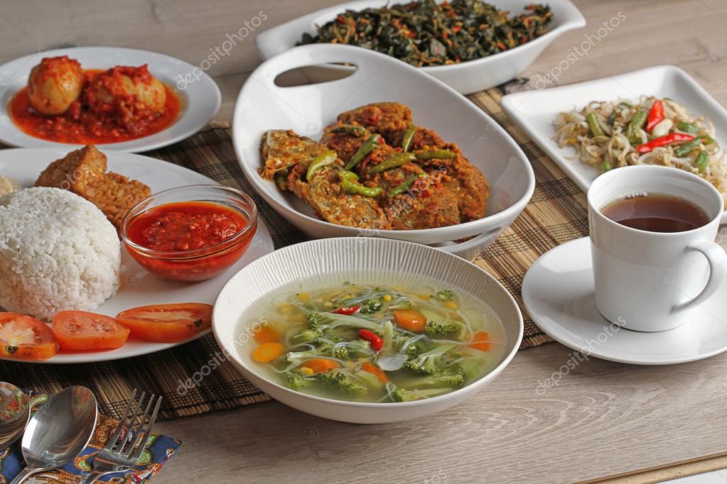 Indonesian lunch menu Stock Photo by ©ismedhasibuan 51341361