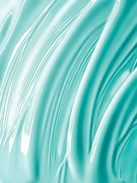 Glossy green cosmetic texture as beauty make-up product background ...