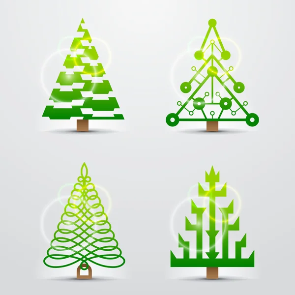 Stylized symbols of christmas tree — Stock Vector © kulyk #31674447
