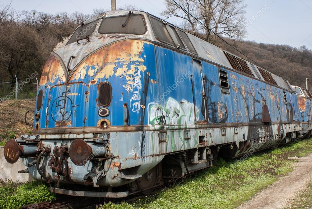 Old diesel locomotive — Stock Photo © zvirni #23755297