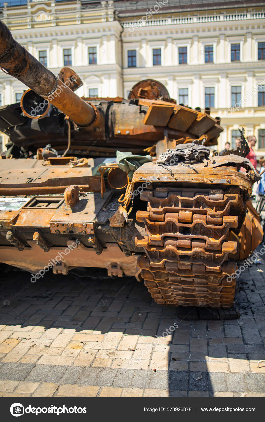 Ukraine May 2022 Broken Tanks Combat Vehicles Other Burnt Military ...