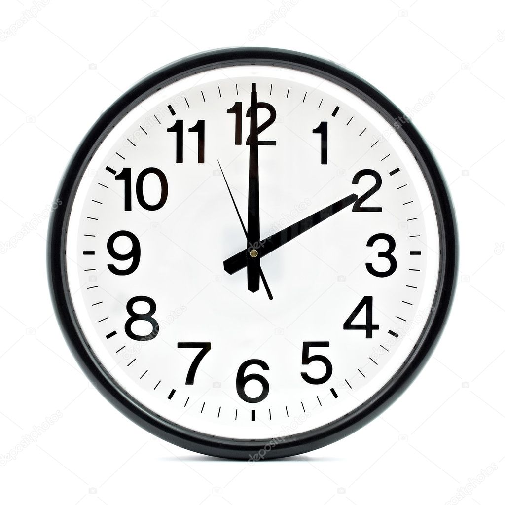 Black wall clock Stock Photo by ©erashov 21263467