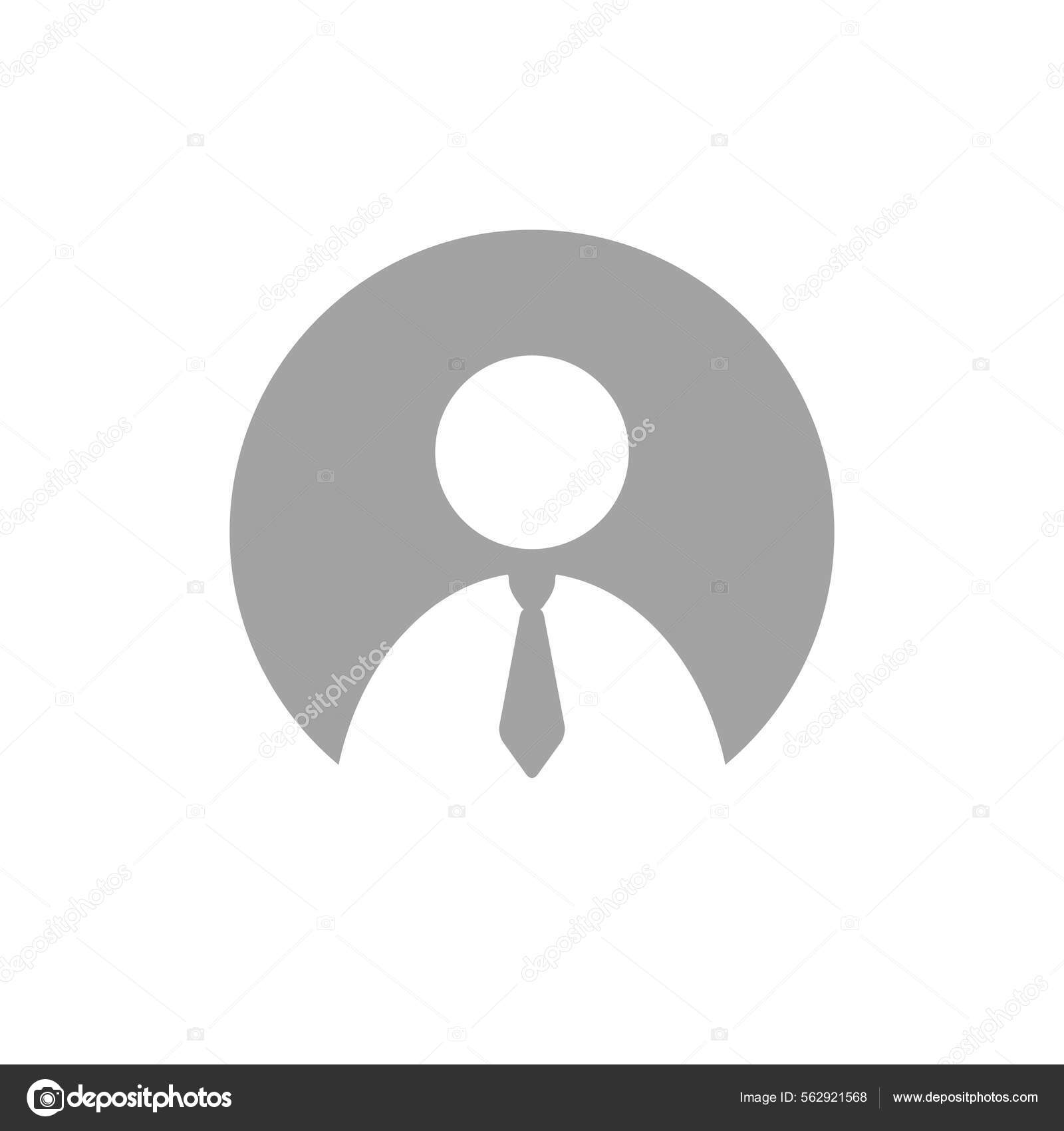 Jefe Trabajador Avatar Icono Del Perfil Con Símbolo Corbata Vector de ...