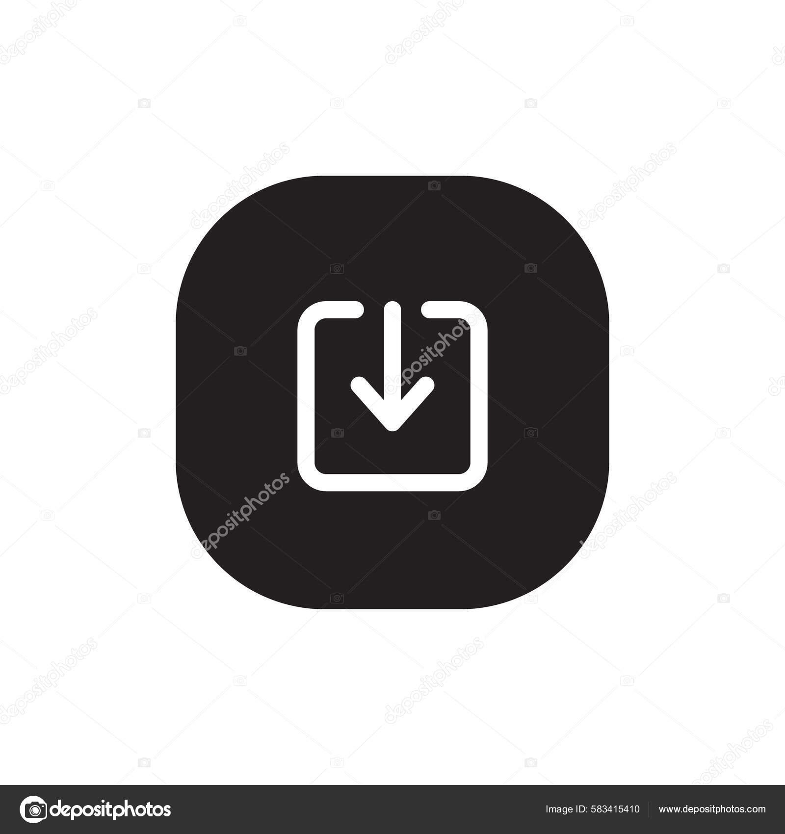 Page Icon Vector Isolated Square Background Stock Vector Image by ©moh ...
