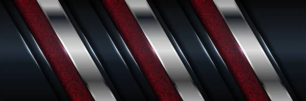 Illustration Abstract Red Black Silver Metallic Light Ray Glossy Line ...