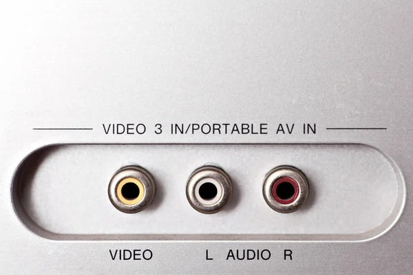 Audio video input jacks — Stock Photo © njnightsky #2059569