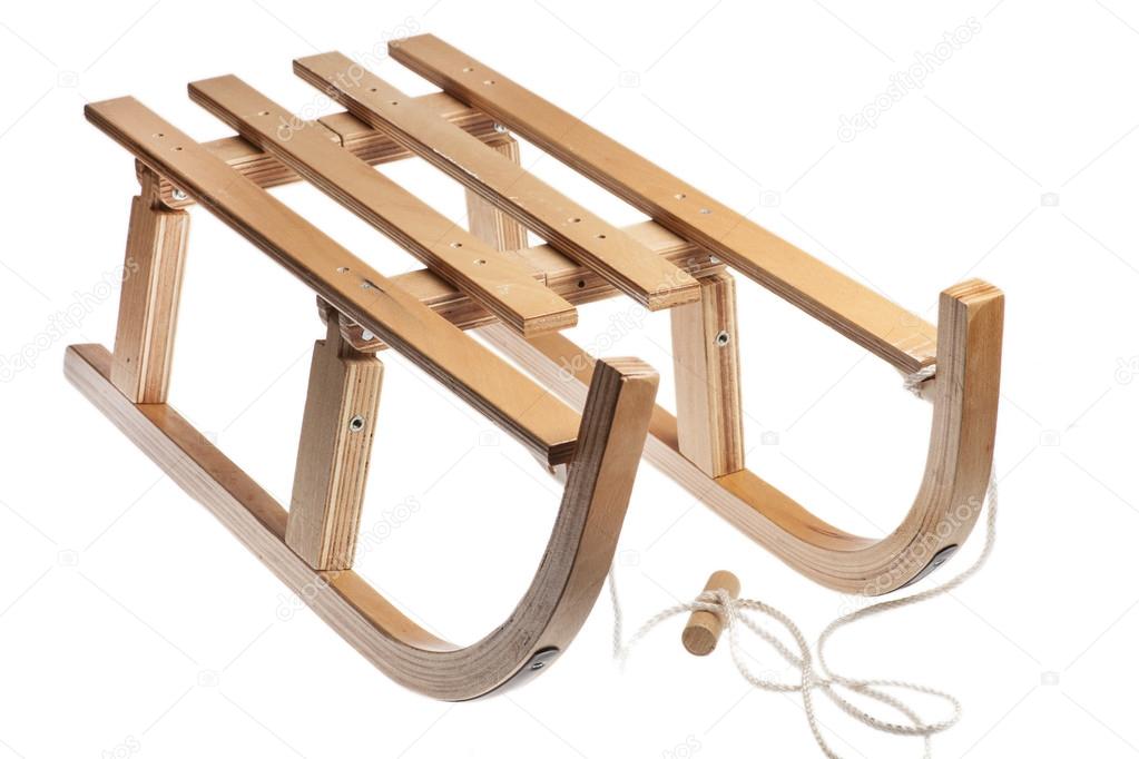 Wooden sledge — Stock Photo © bizoon #41606327