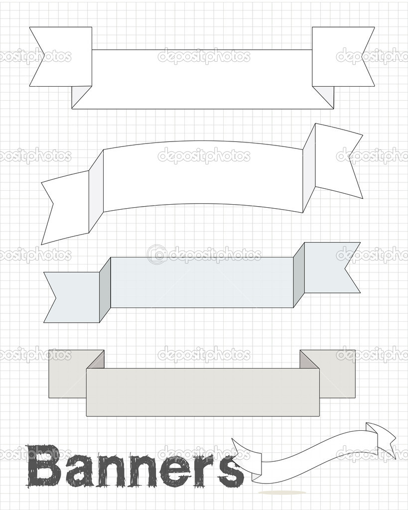 Square looking text ribbons Stock Vector Image by ©AshleyNomad #21284681