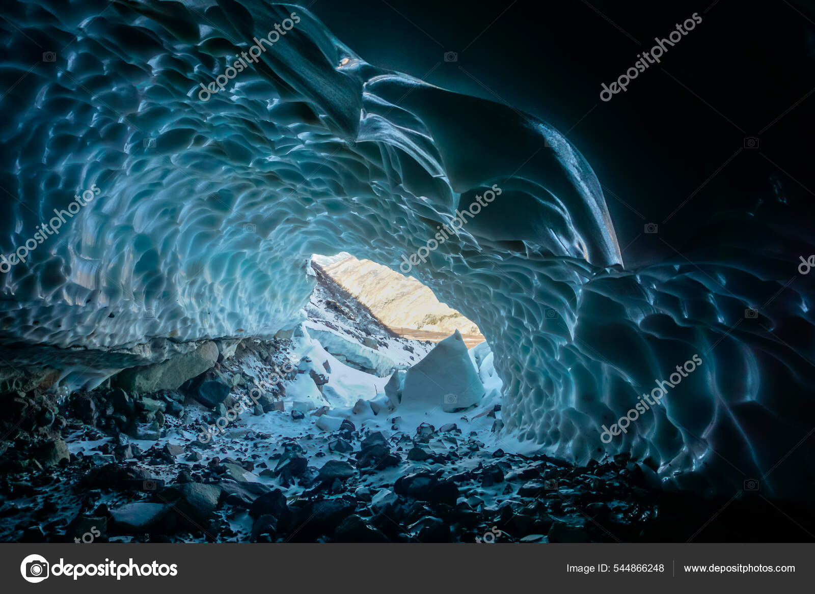 Cold Ice Cave Kamchatka Peninsula Russia — Stock Photo © pavelvero ...