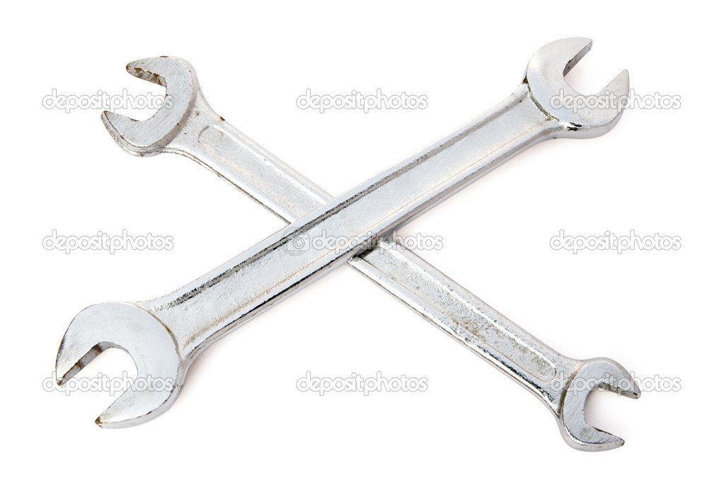 Two wrenches on white background ⬇ Stock Photo, Image by © FreerLaw ...