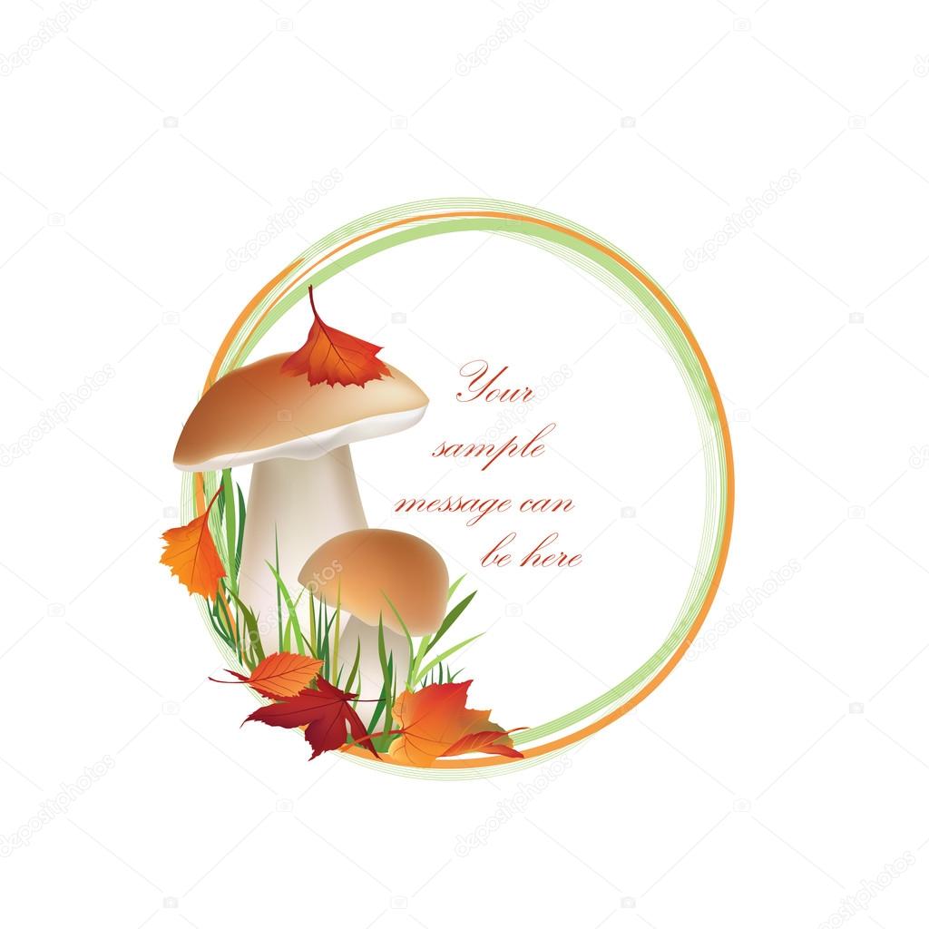 Mushrooms frame Stock Vector Image by ©YokoDesign #30042225