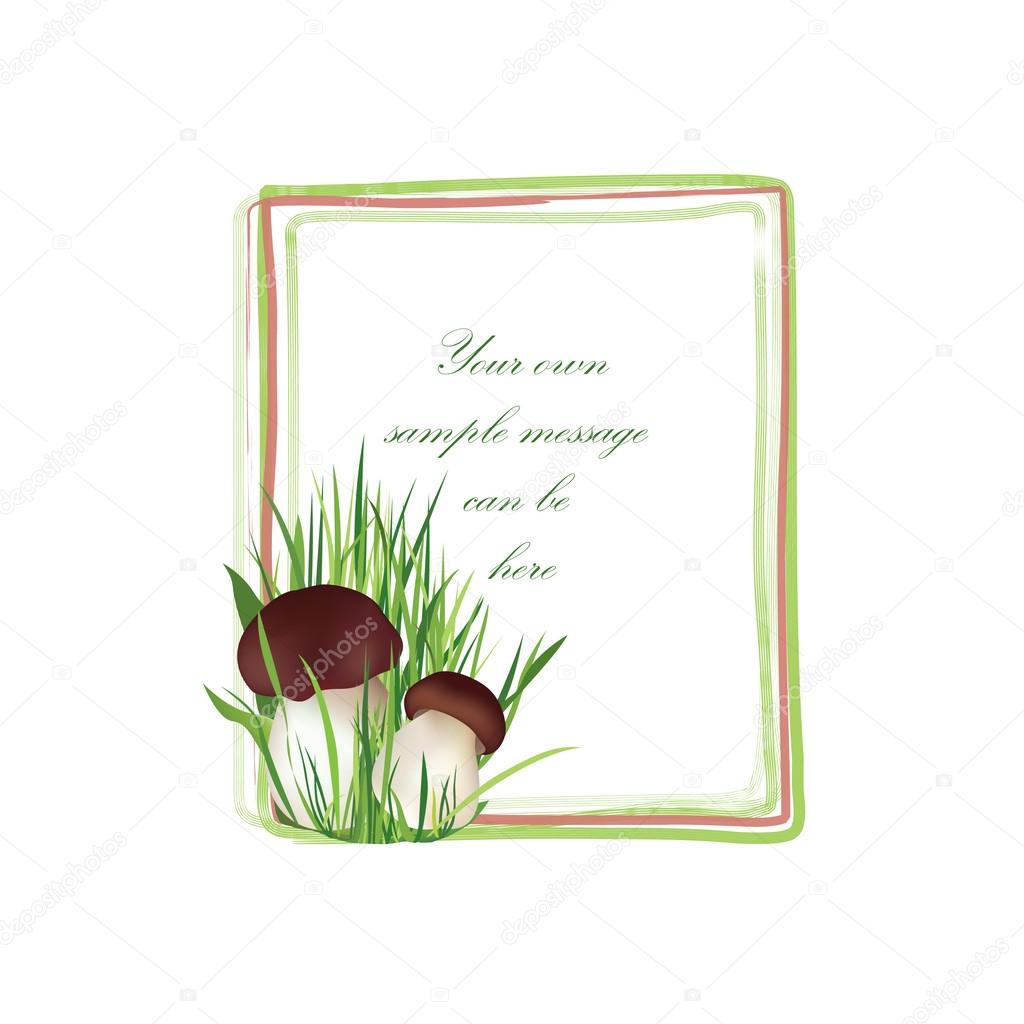 Mushrooms frame Stock Vector Image by ©YokoDesign #30042261