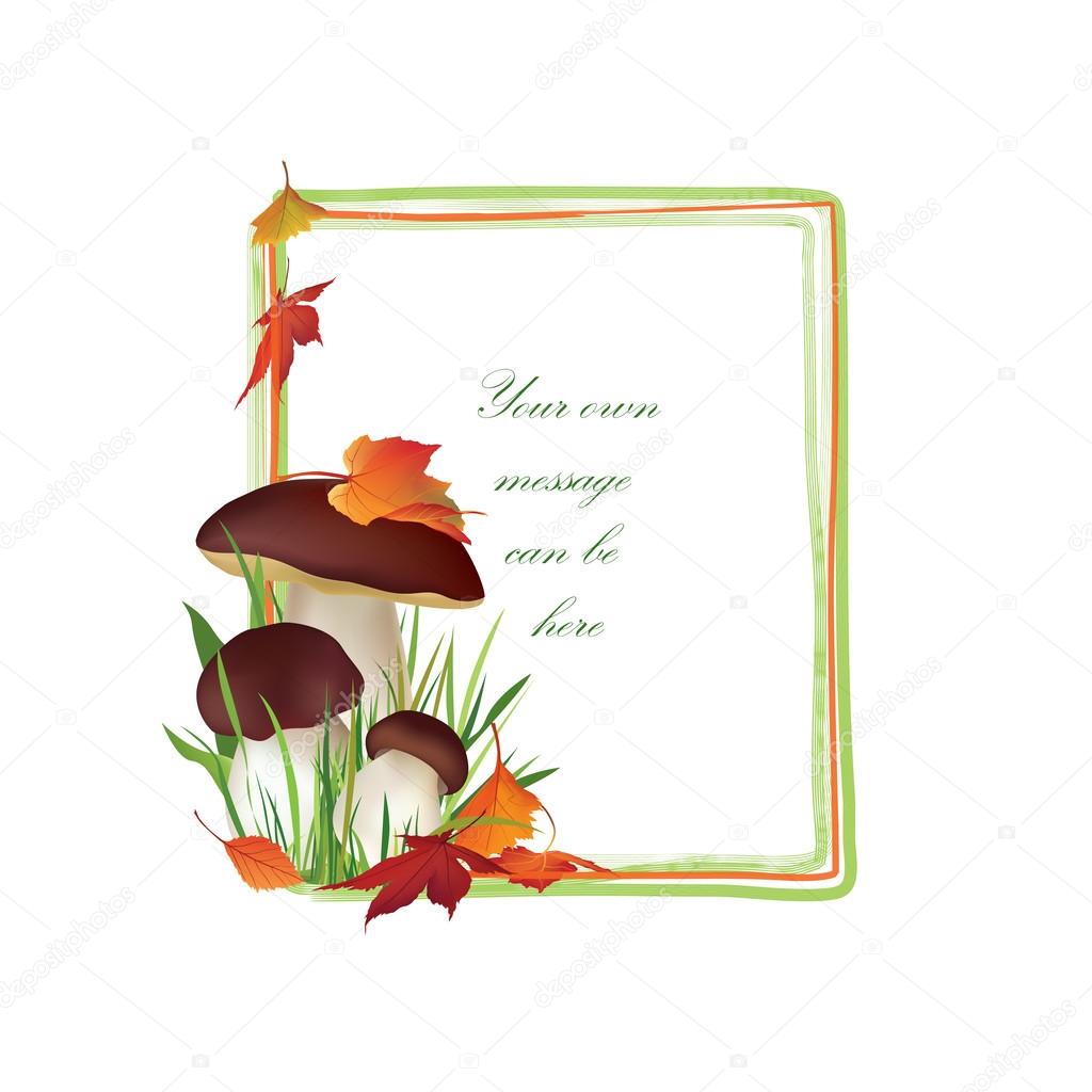 Mushrooms frame Stock Vector Image by ©YokoDesign #30042265