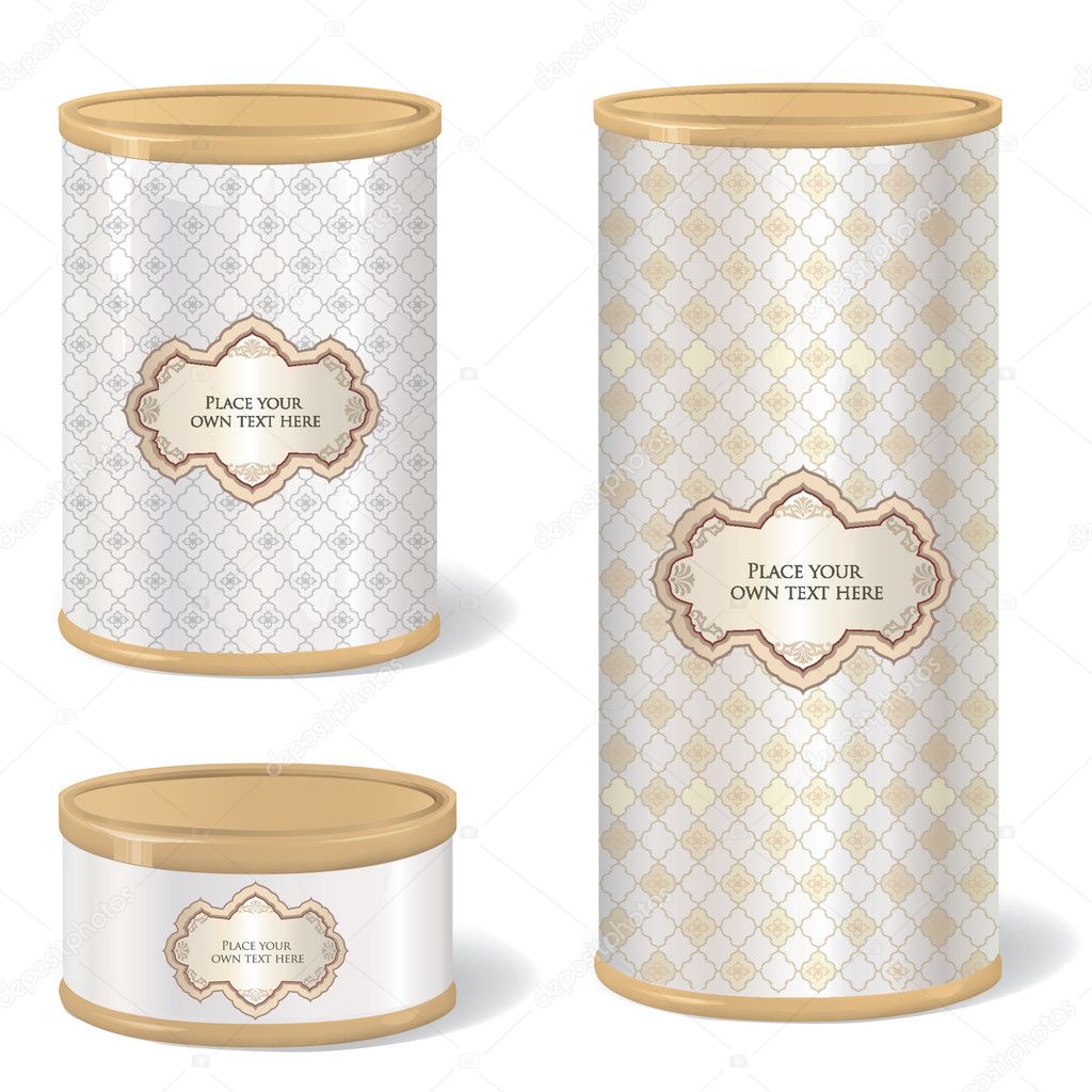 Metal box vintage set — Stock Vector © YokoDesign #44116217