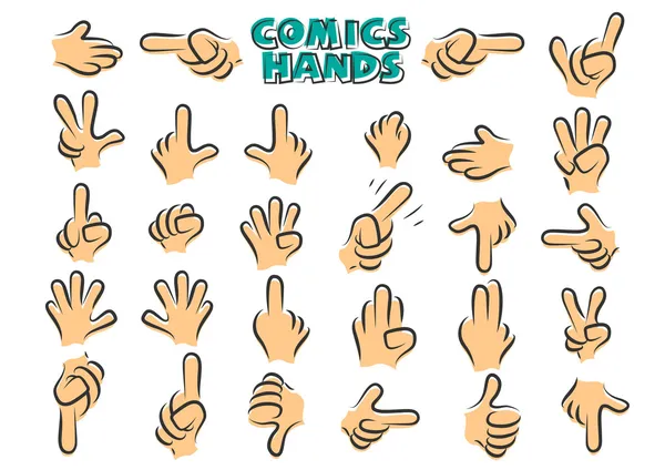 Comics cartoon hands set Stock Vector Image by ©juliarstudio #96811428