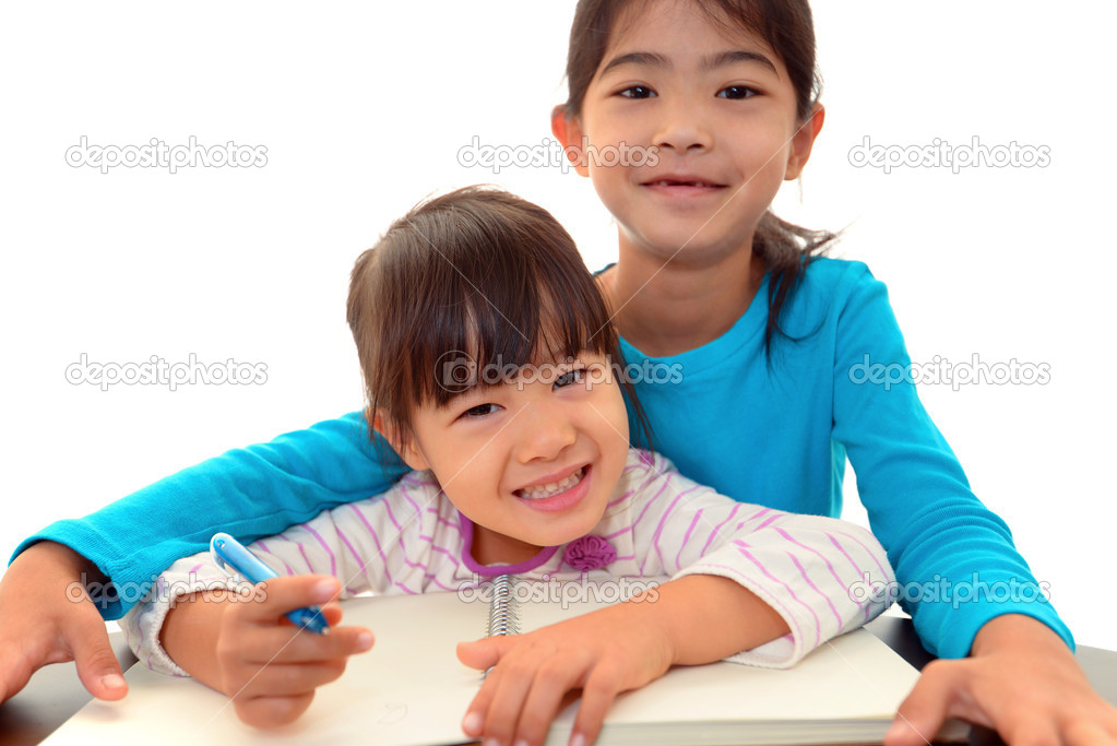Children studying — Stock Photo © sunabesyou #19011461