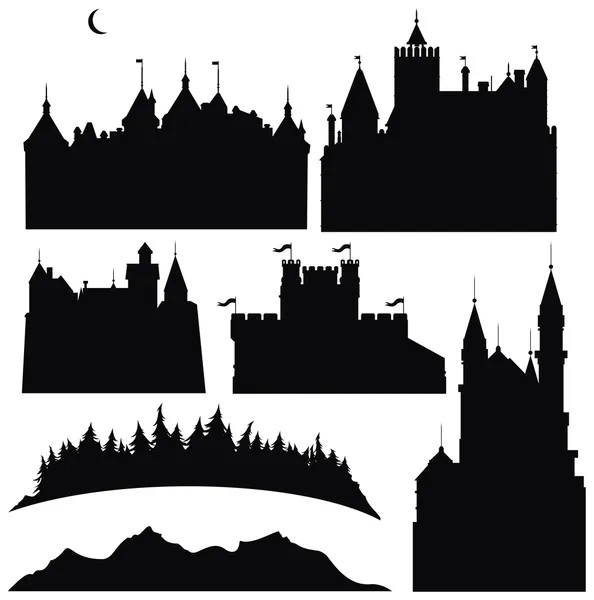 100,000 Castle silhouette Vector Images | Depositphotos