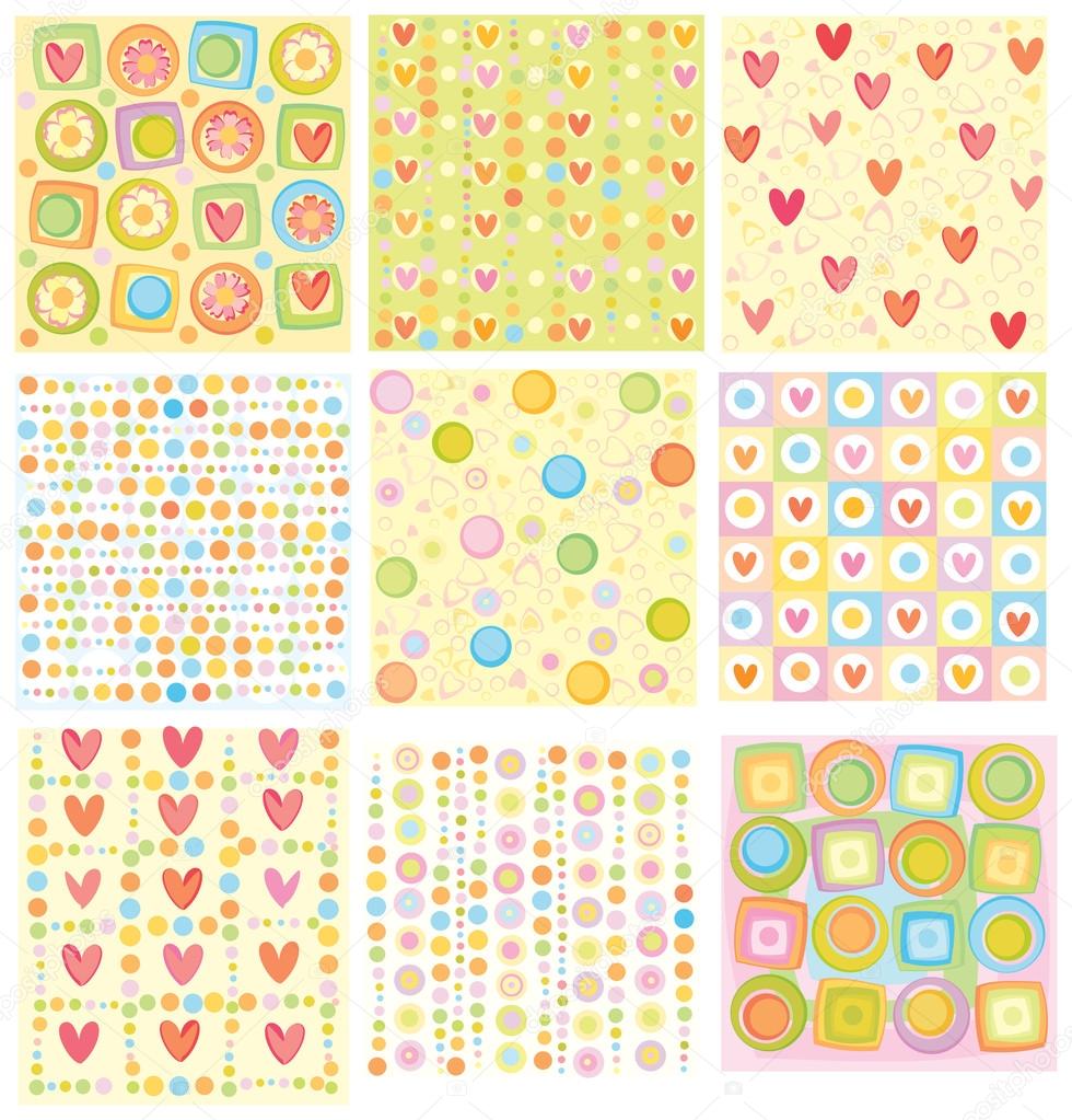 Big set of nice backgrounds for your design. Stock Vector Image by ...
