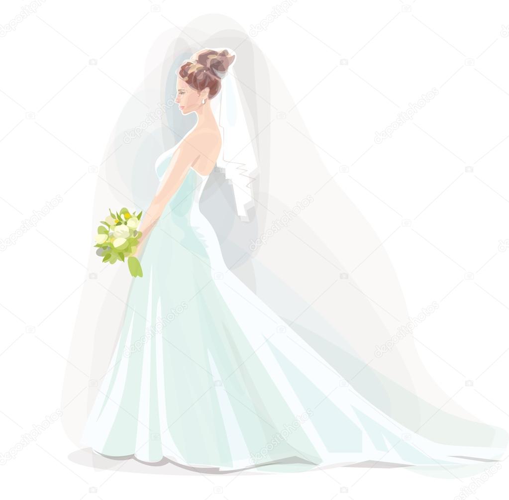 Vector of beautiful bride Stock Vector Image by ©rvika #35309437