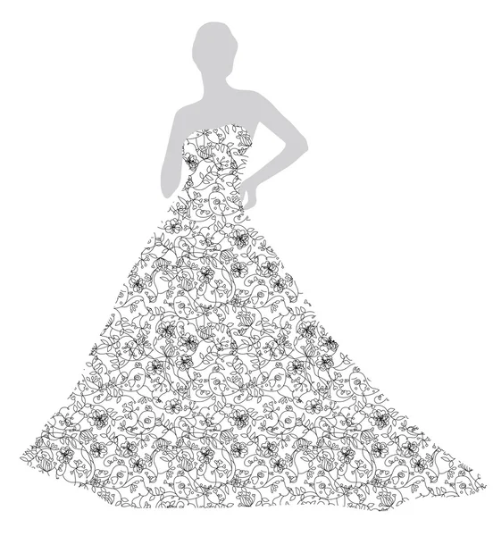 Bride silhouette Vector Art Stock Images | Depositphotos