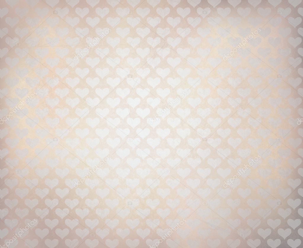 Vector white background with heart pattern. Stock Vector Image by ...